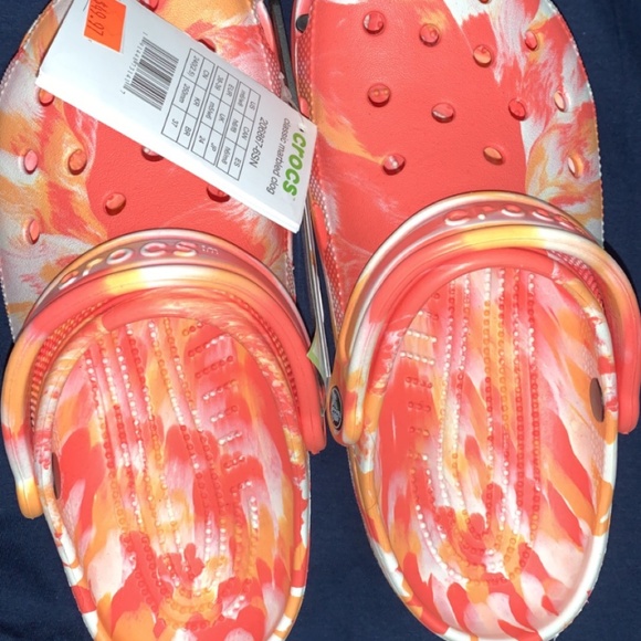 CROCS | Shoes | Orange Swirl Crocs | Poshmark